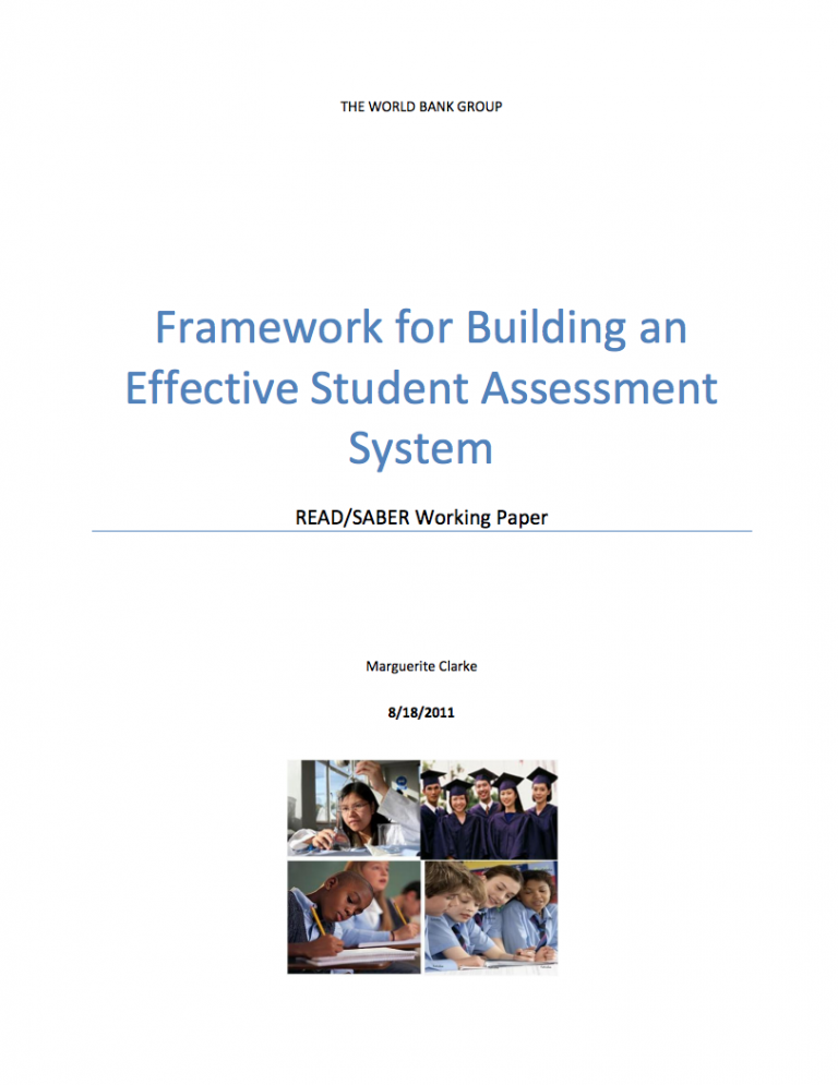 Framework for Building an Effective Student Assessment System – Home