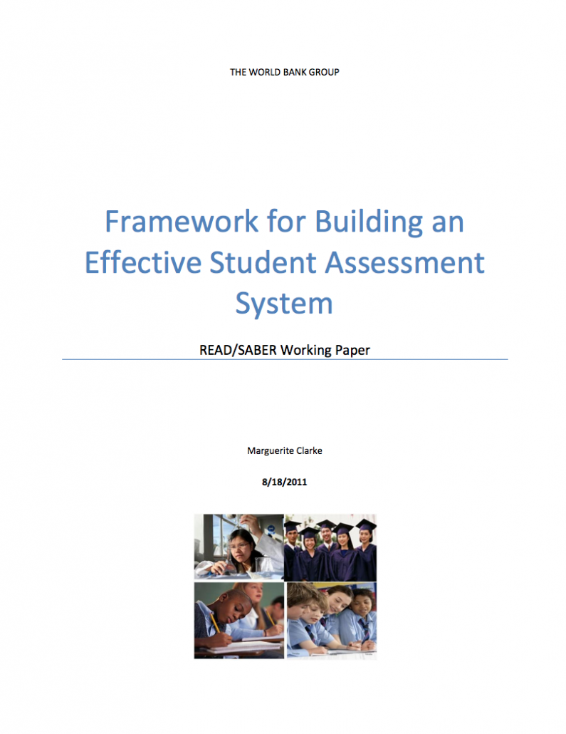 Framework for Building an Effective Student Assessment System – Home
